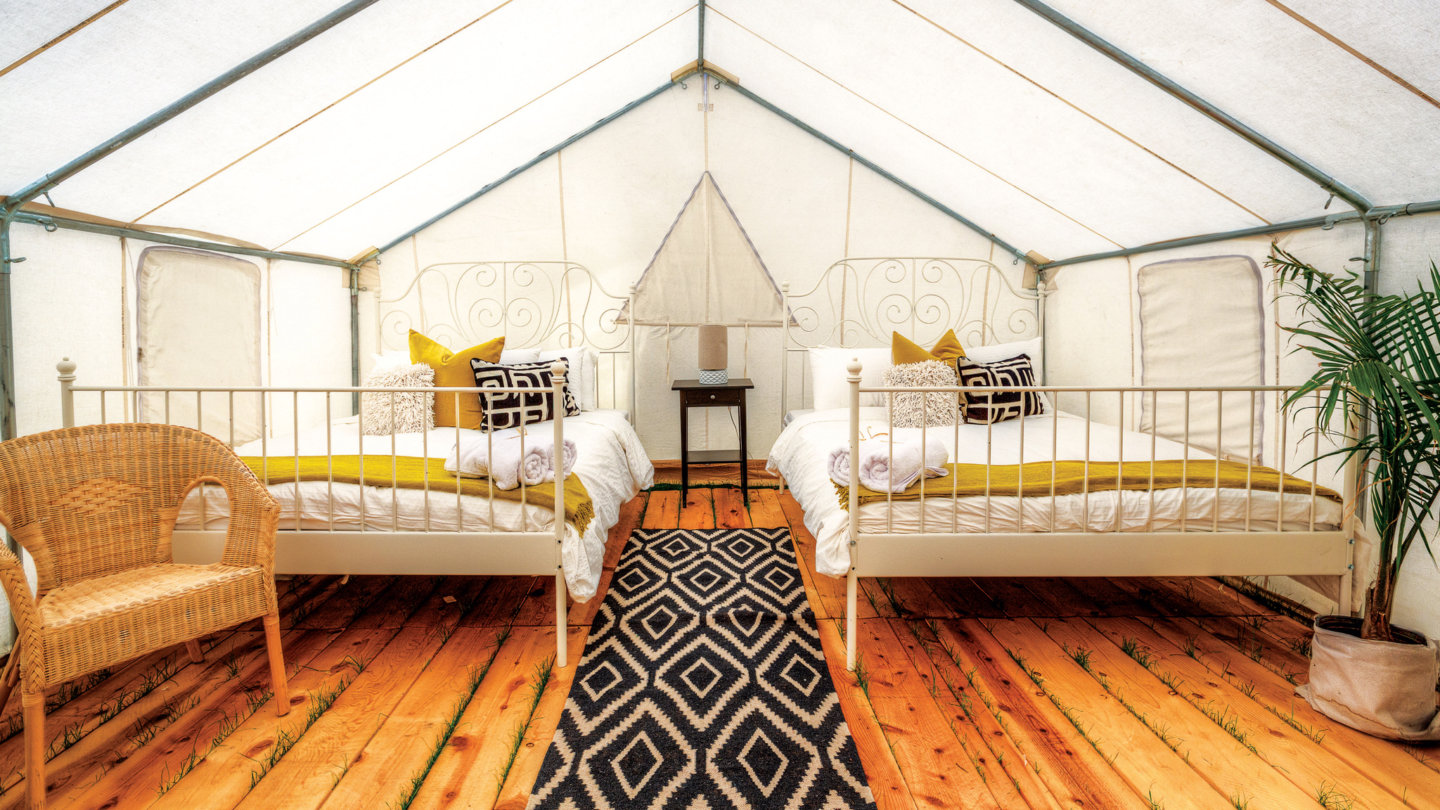 High-end camping options and accessories for the festival season