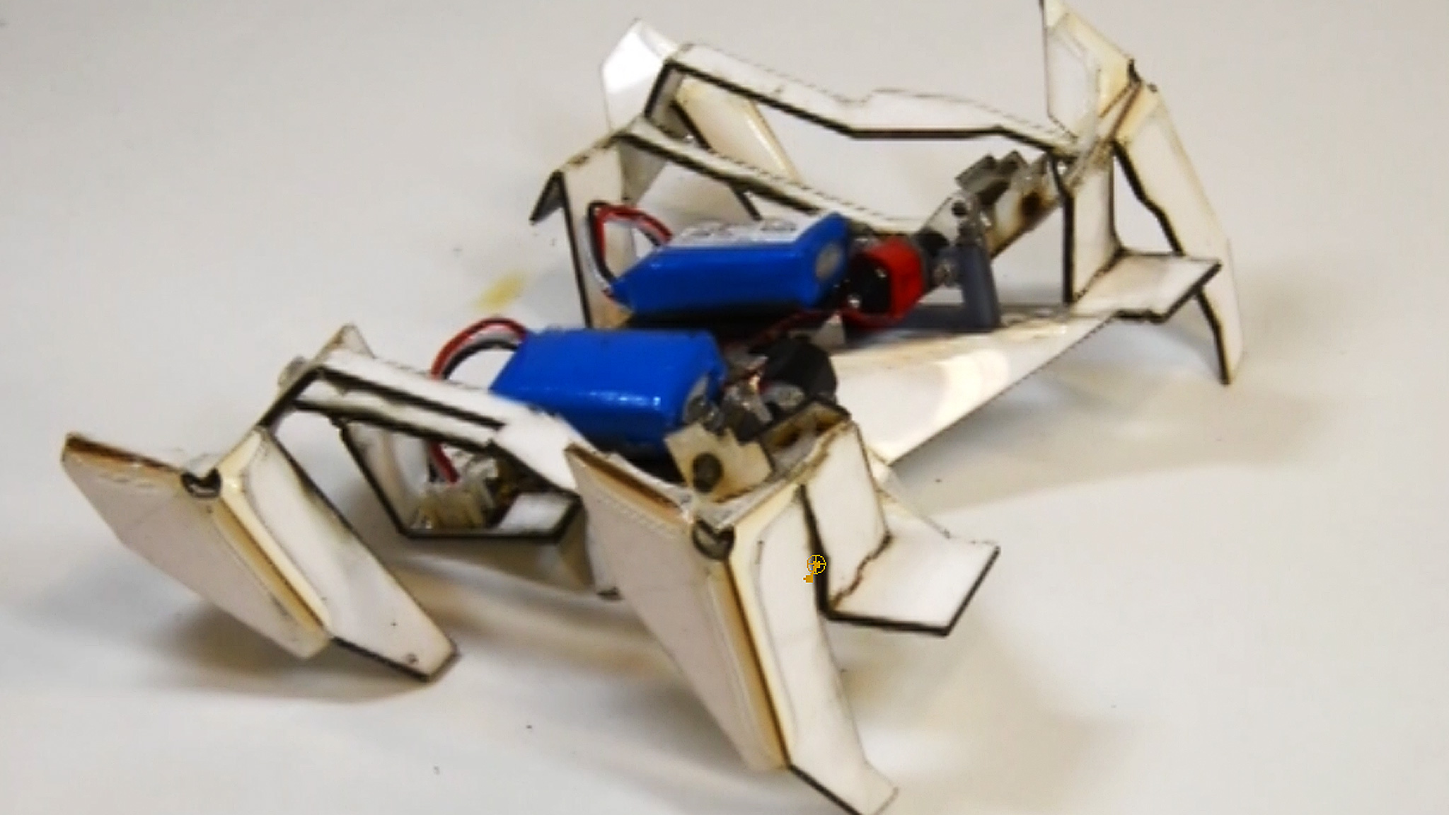 Origami self-assembling robot crawls off drawing board