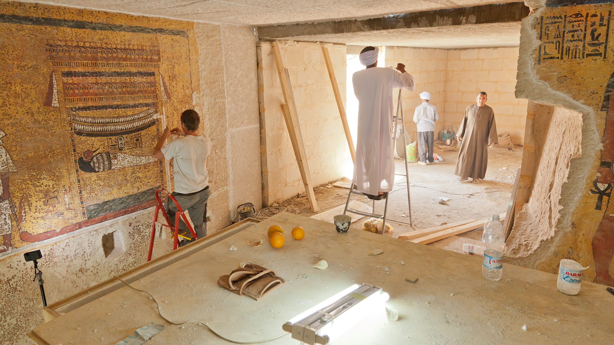 Fit for a king: Tutankhamun’s replica burial chamber