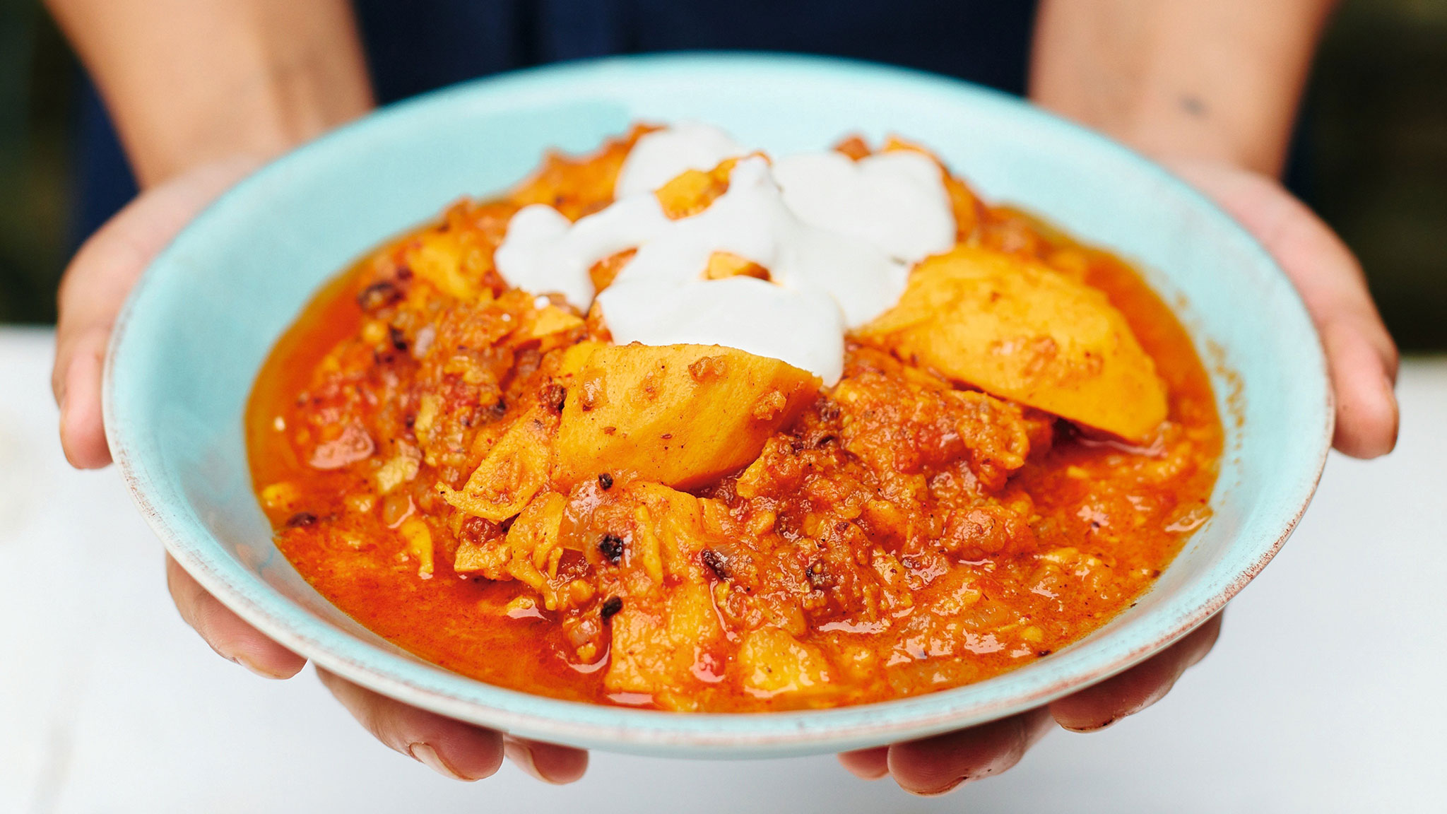 Meera Sodha’s sweet potato vindaloo and dosa